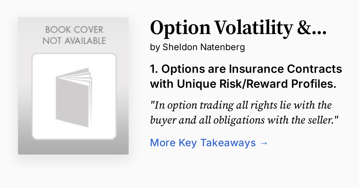 Option Volatility & Pricing | Summary, Audio, Quotes