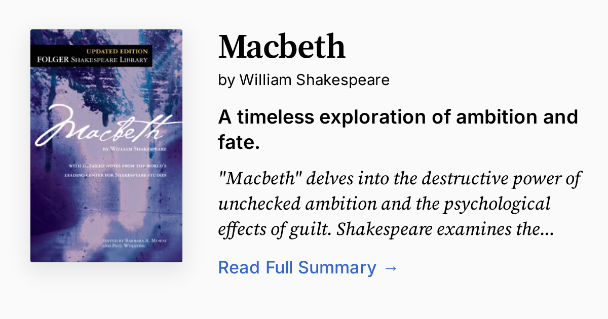 Macbeth by William Shakespeare | Summary, Analysis, FAQ