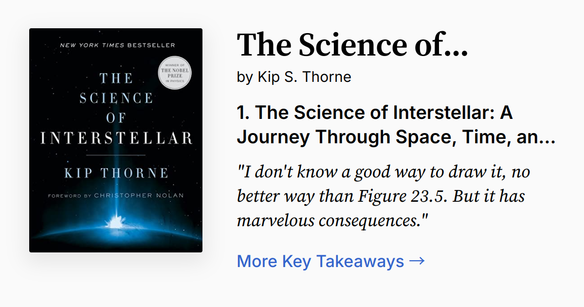 The Science of Interstellar | Summary, Quotes, FAQ, Audio