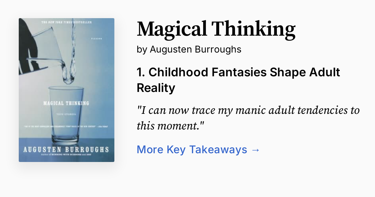 Magical Thinking | Summary, Audio, Quotes