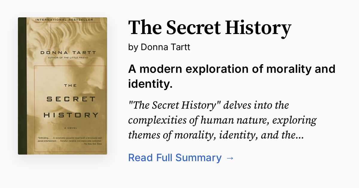 The Secret History | Summary, Audio, Analysis, FAQ