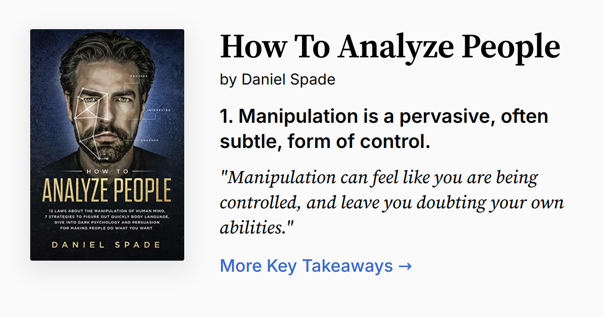 How To Analyze People | Summary, Audio, Quotes, FAQ