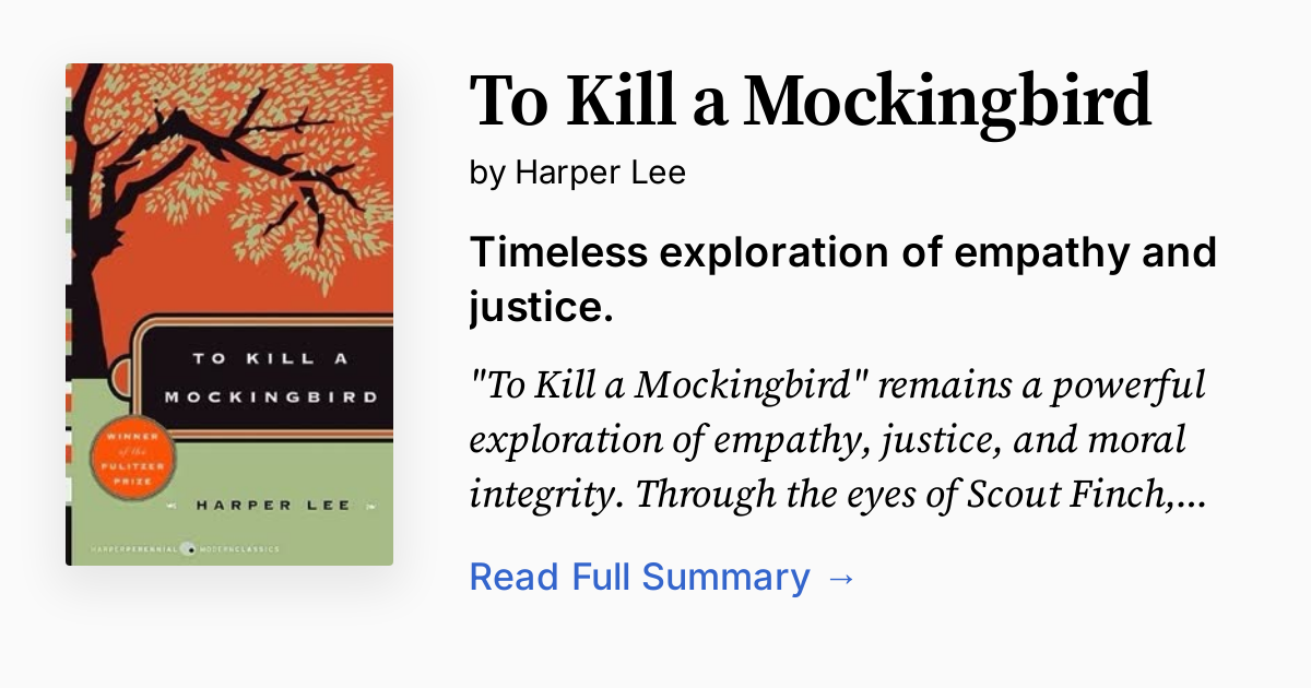 To Kill a Mockingbird | Summary, Analysis, FAQ