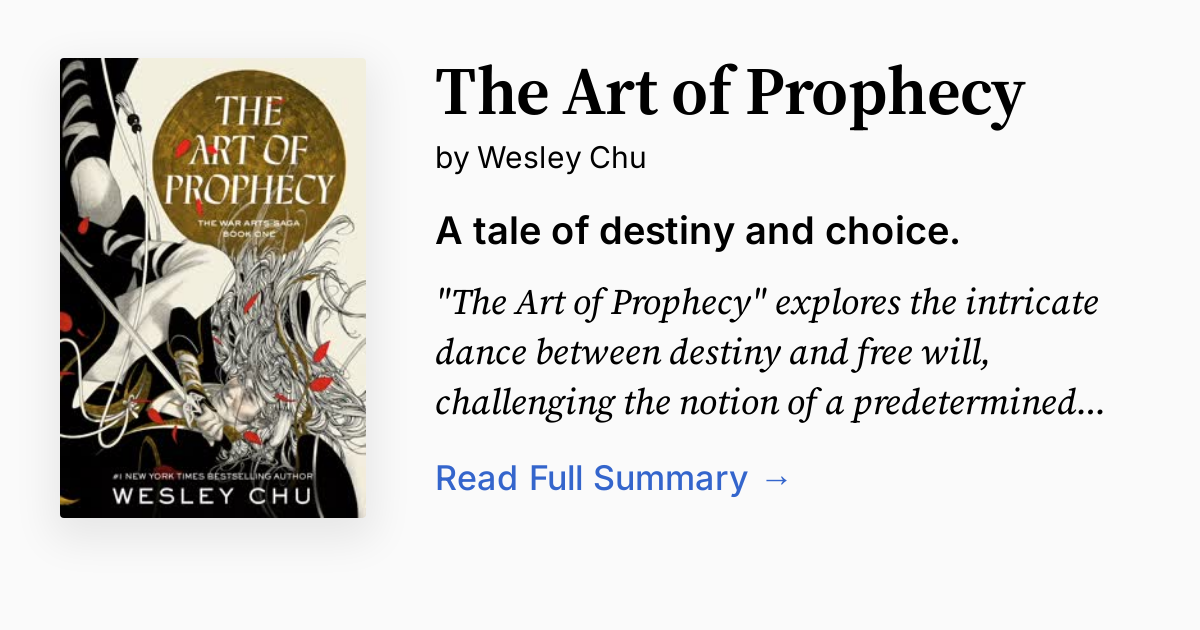 The Art of Prophecy | Summary, Audio, Analysis, FAQ