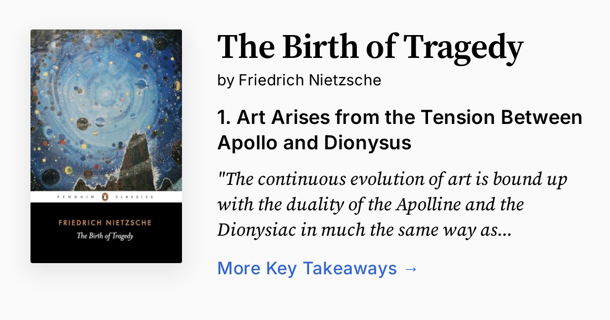 The Birth of Tragedy | Summary, Audio, Quotes, FAQ