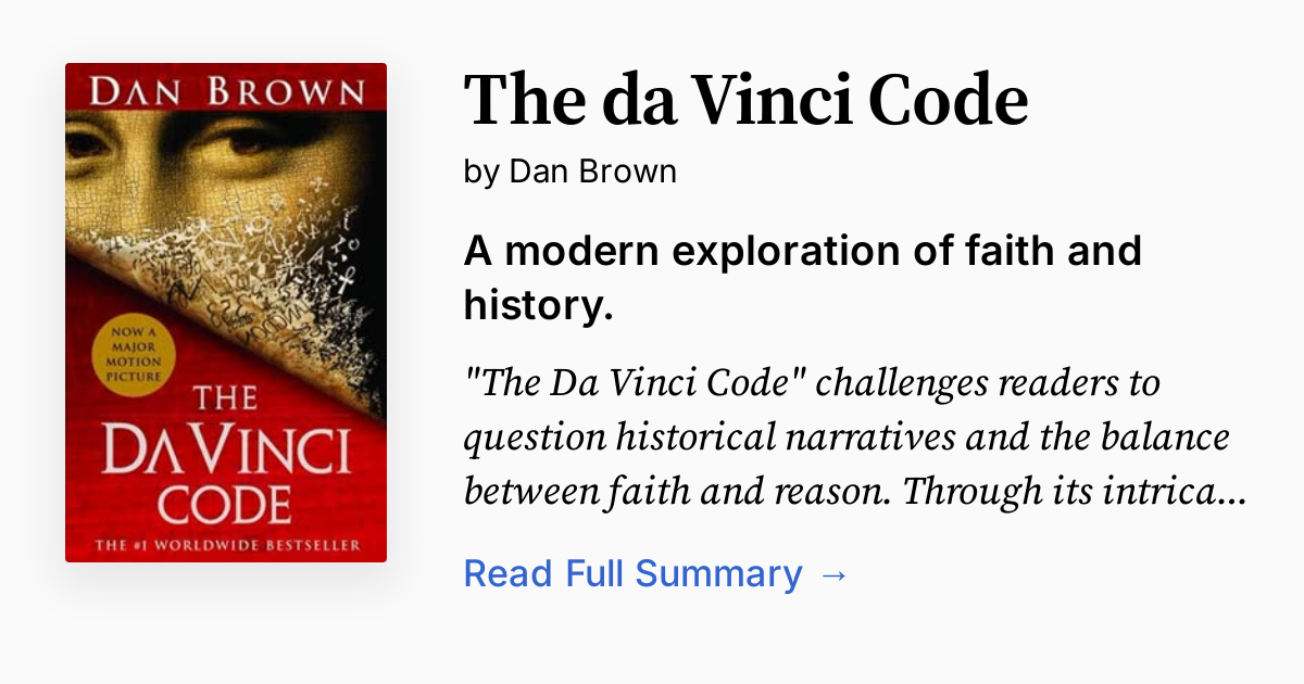 The da Vinci Code | Summary, Analysis, FAQ
