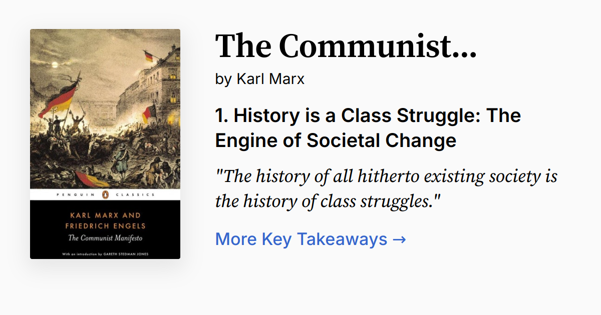 The Communist Manifesto Summary Audio Quotes Faq