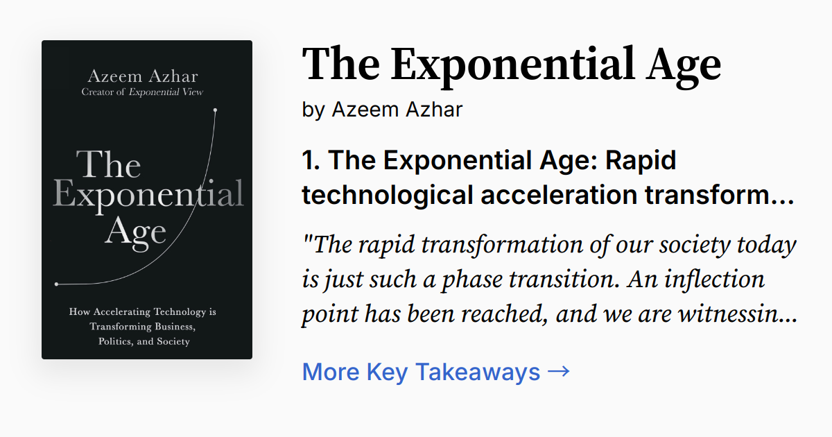 The Exponential Age | Summary, Quotes, FAQ, Audio
