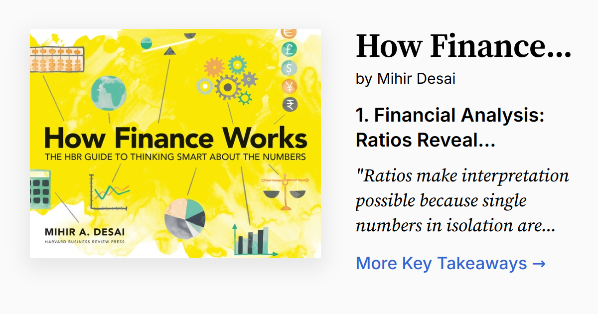 How Finance Works | Summary, Quotes, FAQ, Audio