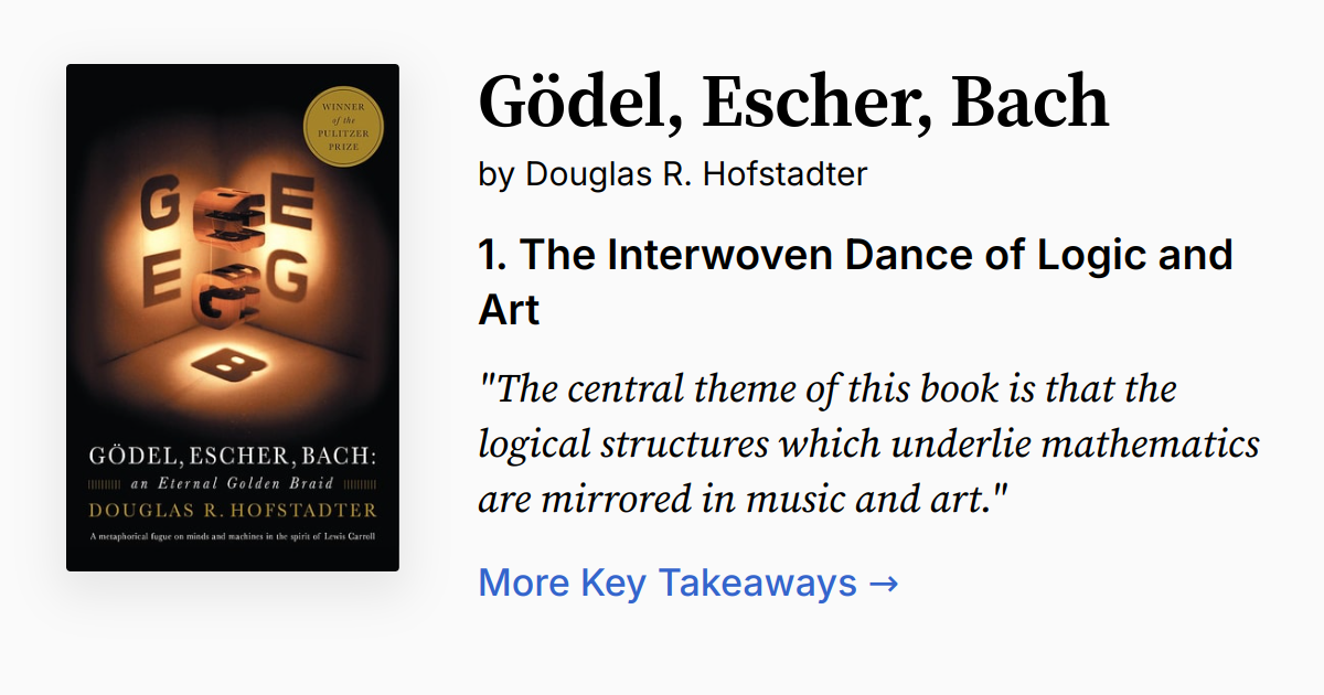 Gödel, Escher, Bach | Summary, Quotes, FAQ, Audio