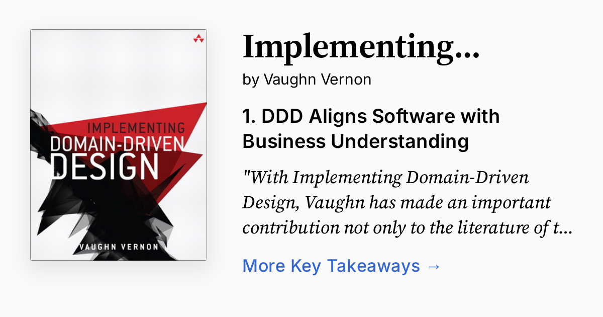 Implementing Domain-Driven Design | Summary, Quotes, FAQ, Audio