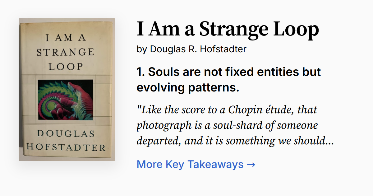 I Am a Strange Loop | Summary, Audio, Quotes, FAQ