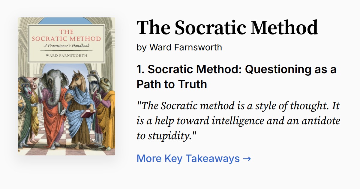 The Socratic Method | Summary, Quotes, FAQ, Audio