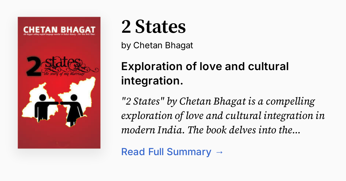 2 States by Chetan Bhagat | Summary, Audio, Analysis, FAQ