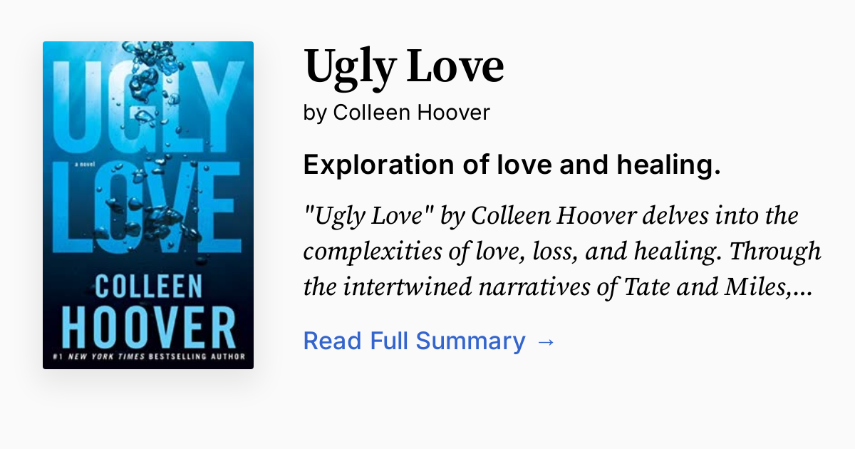 Ugly Love by Colleen Hoover | Summary, Audio, Analysis, FAQ