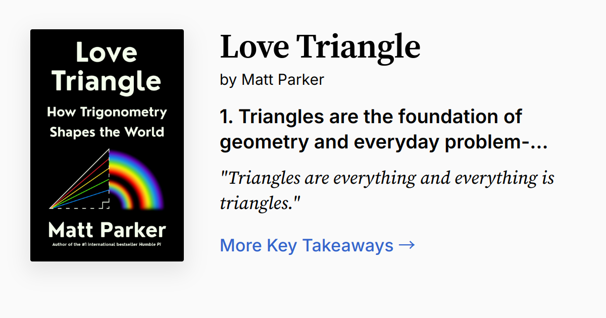 Love Triangle by Matt Parker | Summary, Audio, Quotes, FAQ
