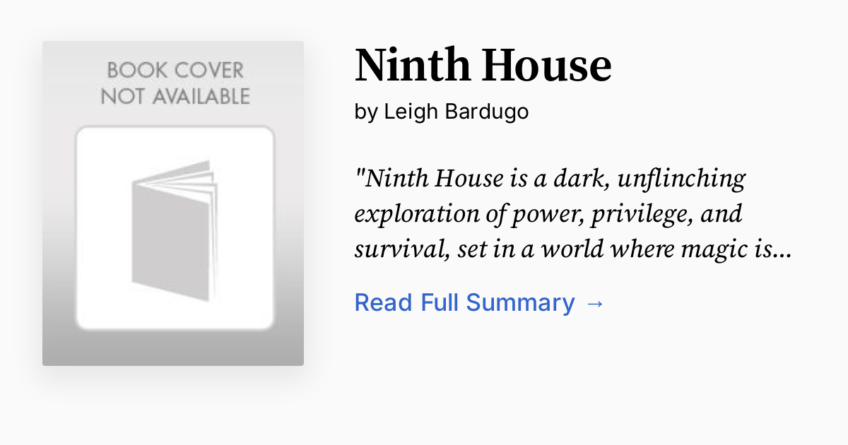 Ninth House by Leigh Bardugo | Summary, Audio, Analysis, FAQ