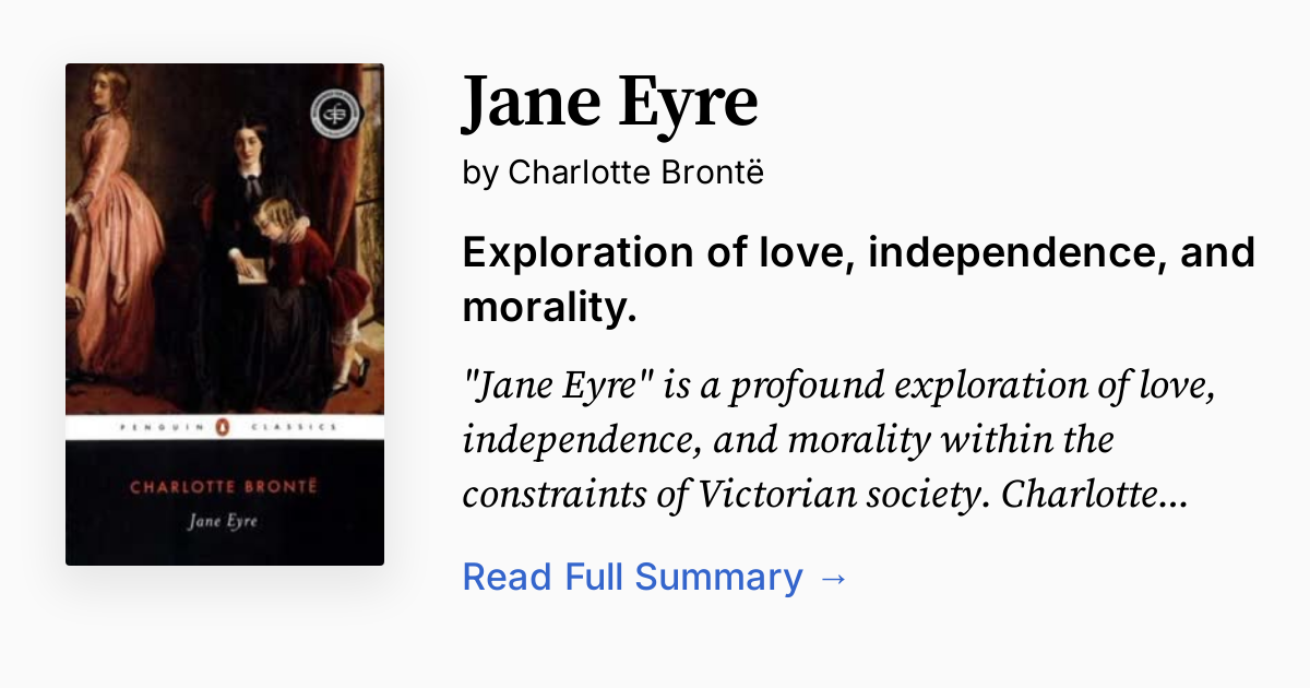 Jane Eyre by Charlotte Brontë | Summary, Analysis, FAQ