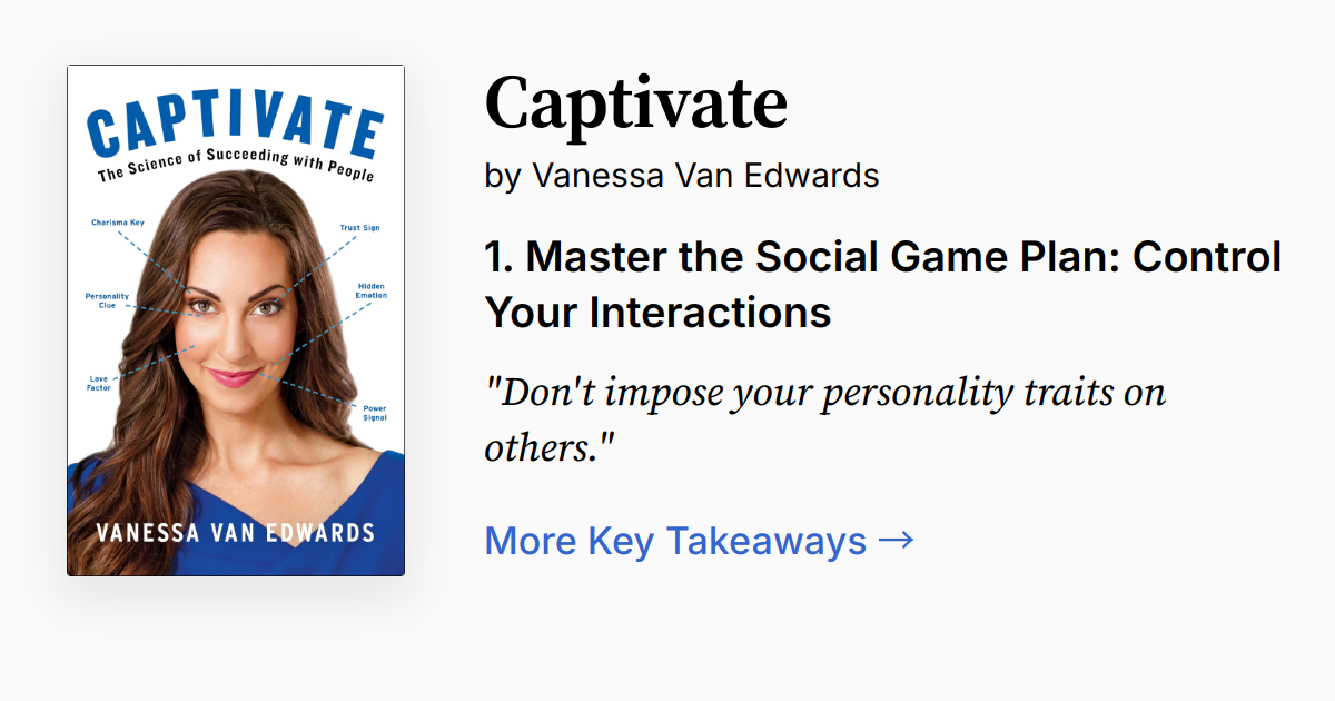Captivate by Vanessa Van Edwards | Summary, Quotes, FAQ, Audio