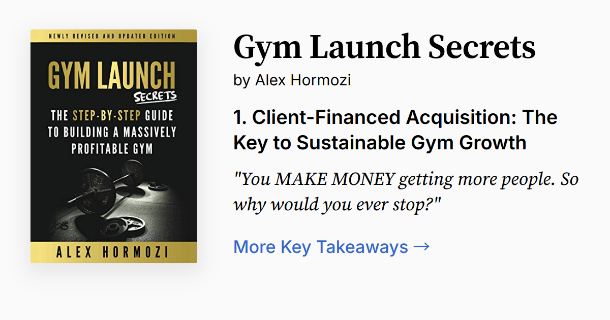 Gym Launch Secrets | Summary, Quotes, FAQ, Audio