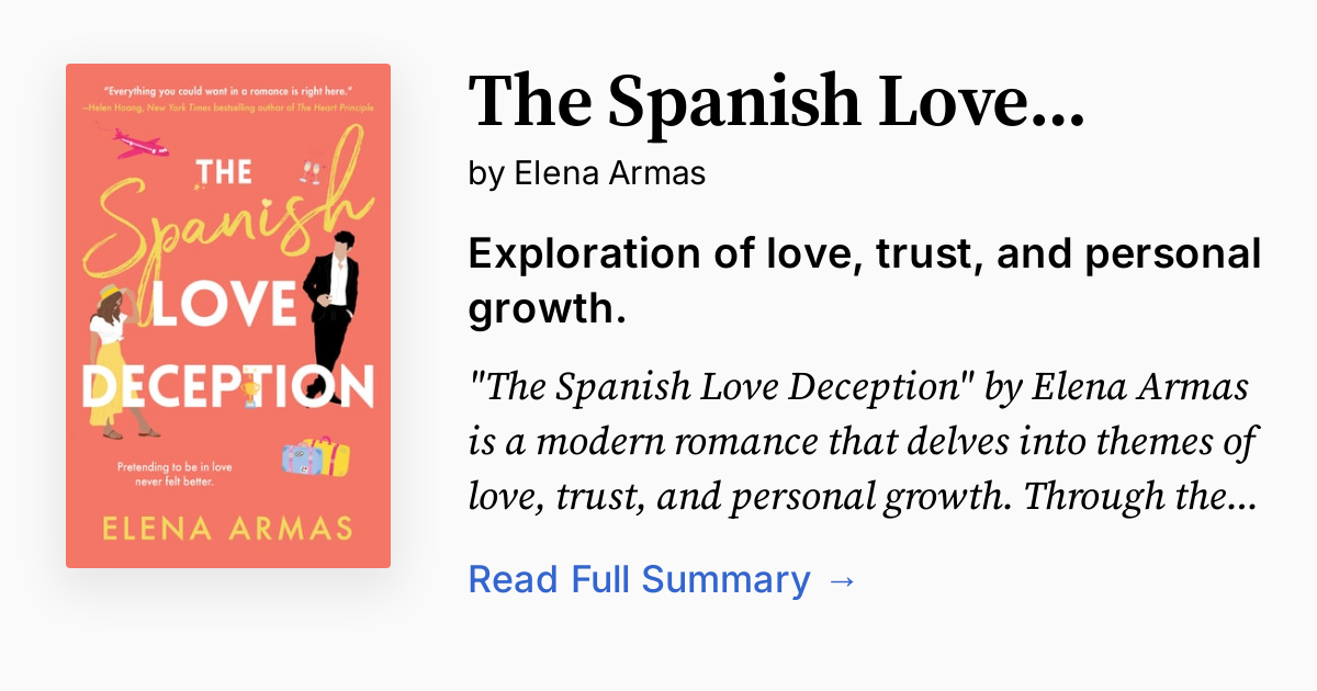 The Spanish Love Deception | Summary, Audio, Analysis, FAQ