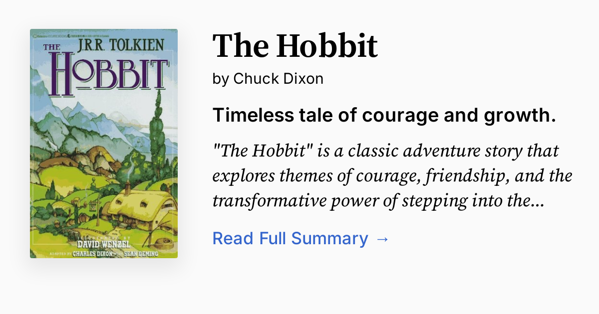 The Hobbit by Chuck Dixon | Summary, Analysis