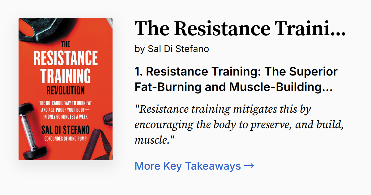 The Resistance Training Revolution | Summary, Audio, Quotes
