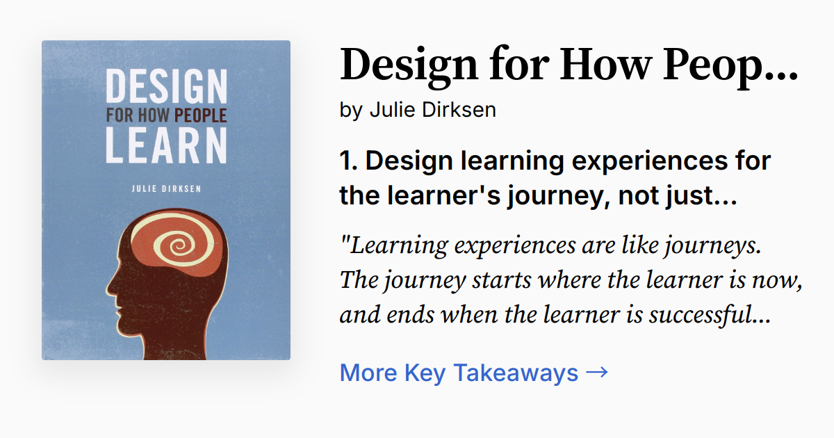 Design for How People Learn | Summary, Audio, Quotes, FAQ