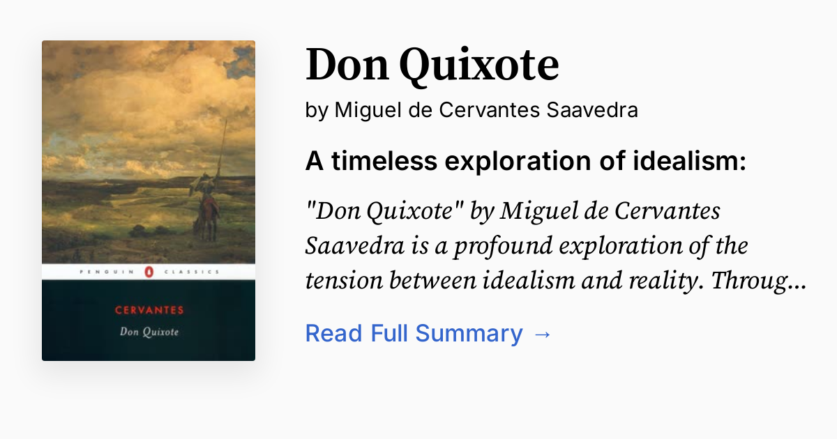 Don Quixote by Miguel de Cervantes Saavedra | Summary, Analysis, FAQ