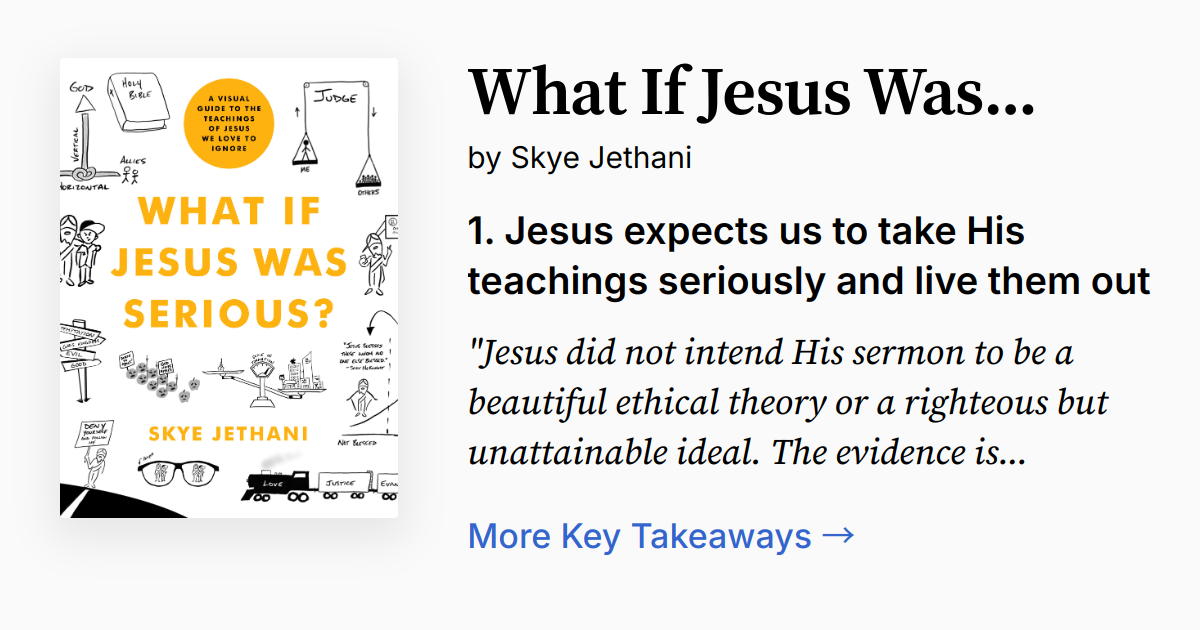 What If Jesus Was Serious? | Summary, Audio, Quotes, FAQ