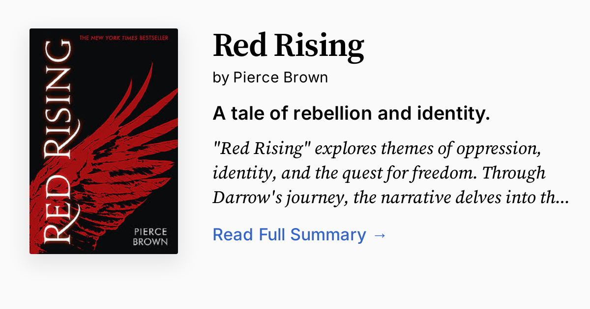 Red Rising by Pierce Brown | Summary, Analysis, FAQ
