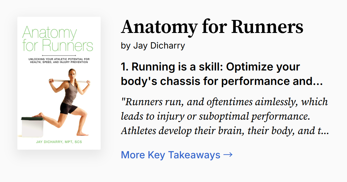 Anatomy for Runners | Summary, Quotes, FAQ, Audio