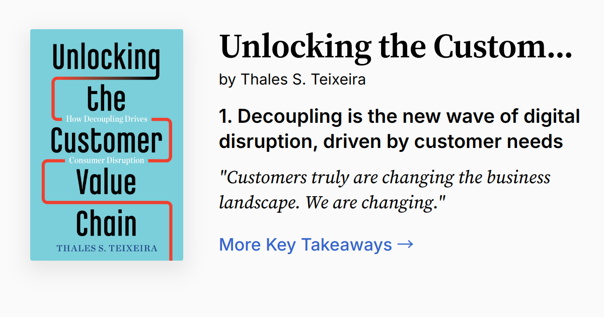 Unlocking the Customer Value Chain | Summary, Audio, Quotes, FAQ