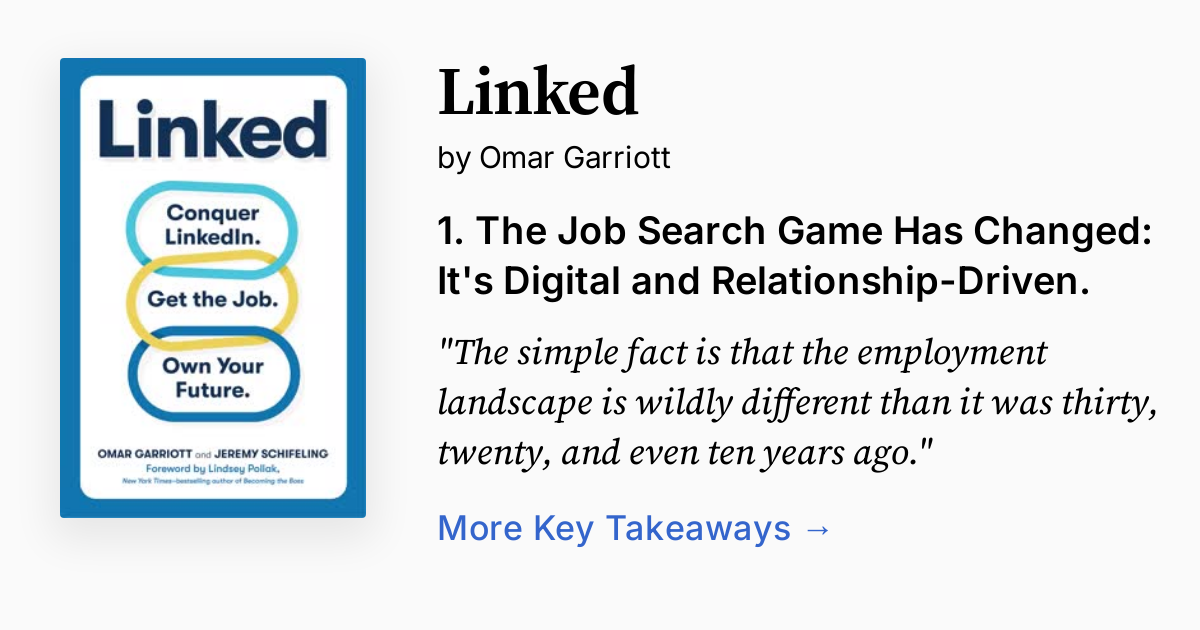 Linked by Omar Garriott | Summary, Audio, Quotes