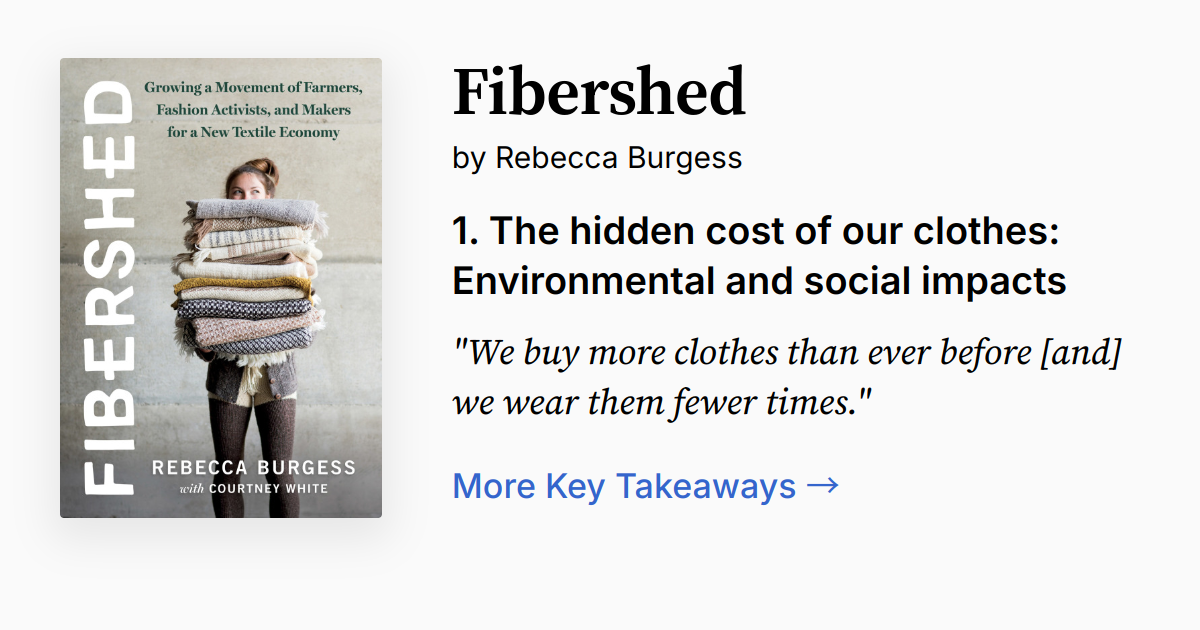 Fibershed by Rebecca Burgess | Summary, Audio, Quotes, FAQ