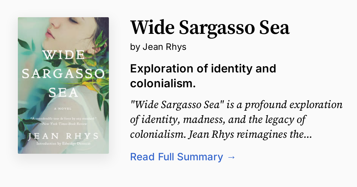 Wide Sargasso Sea | Summary, Analysis, FAQ