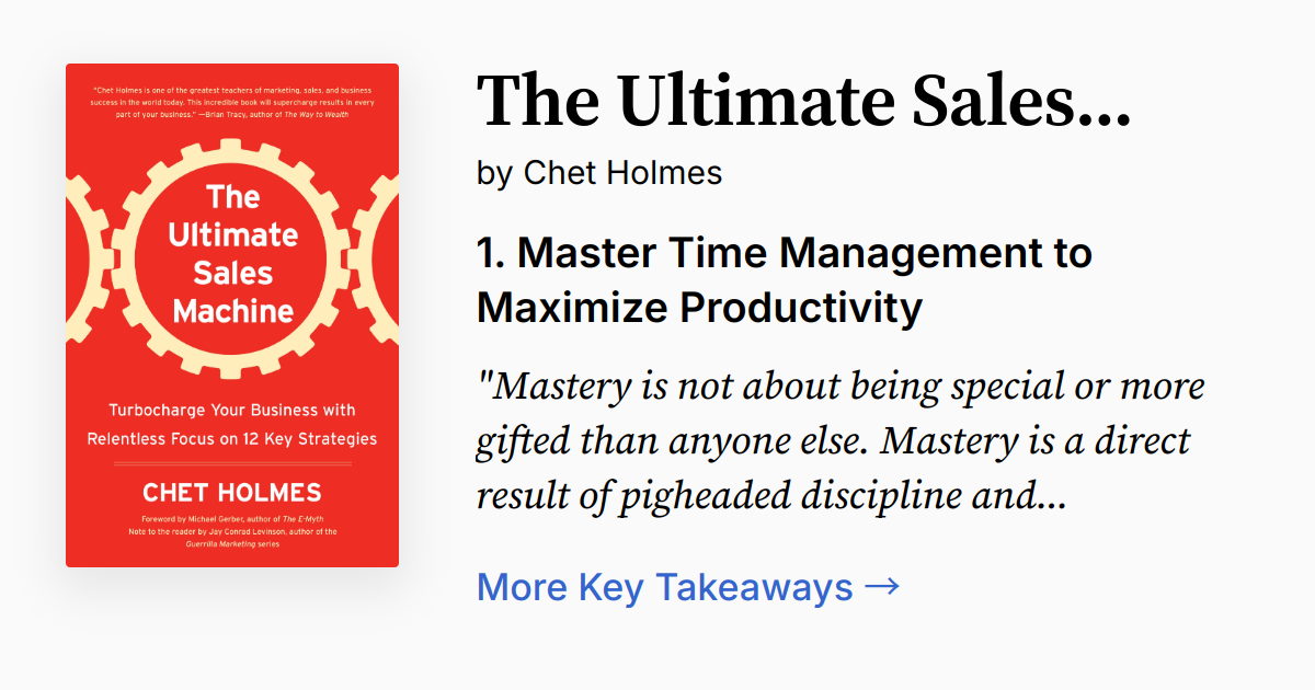 The Ultimate Sales Machine | Summary, Quotes, FAQ, Audio