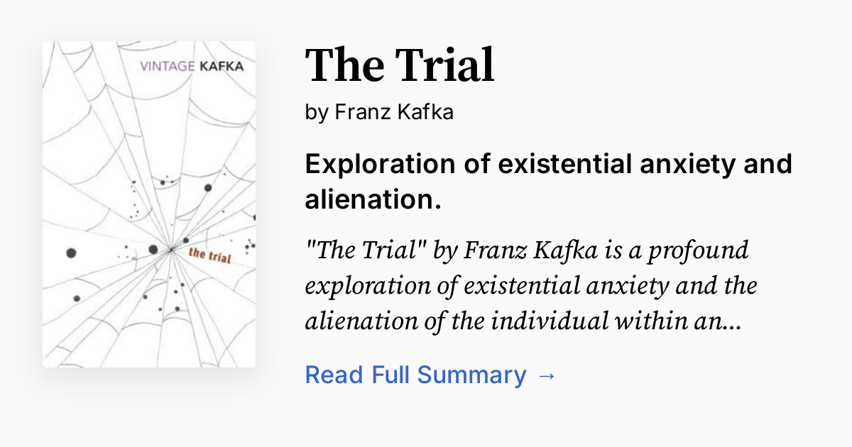 The Trial by Franz Kafka | Summary, Audio, Analysis, FAQ