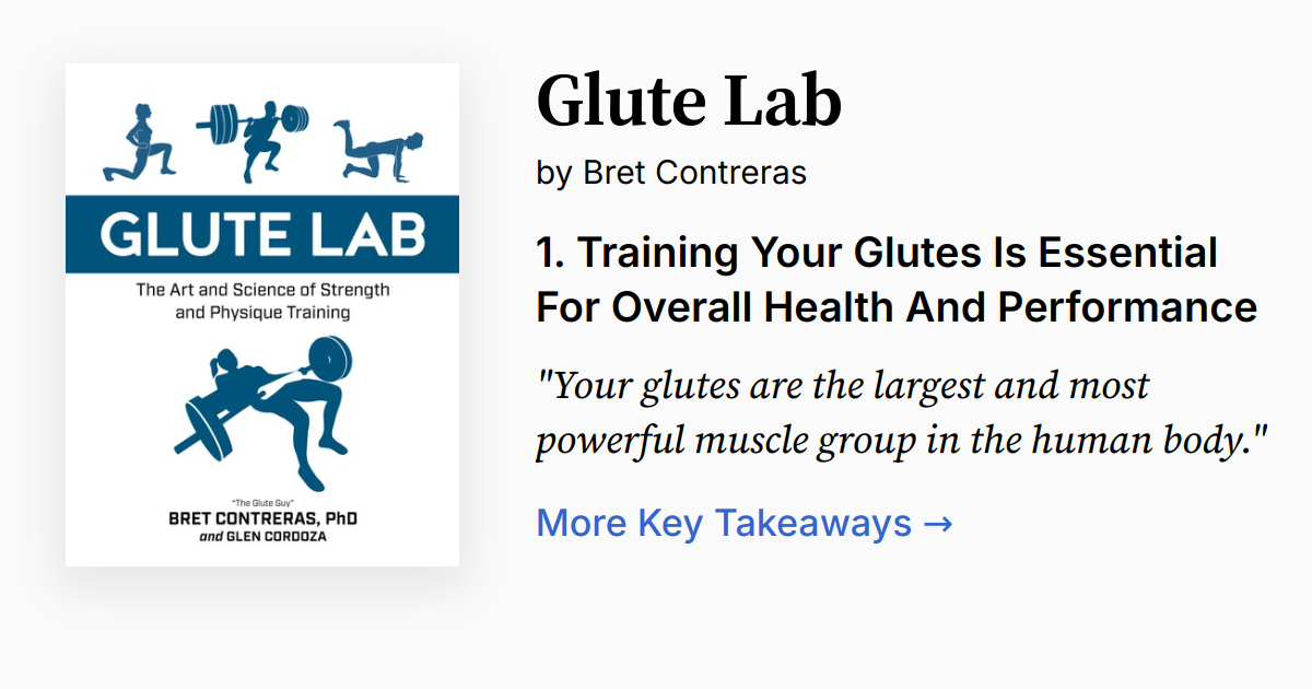 Glute Lab by Bret Contreras | Summary, Audio, Quotes, FAQ