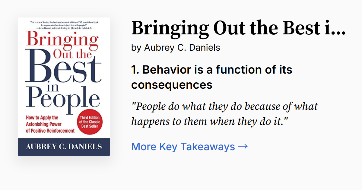 Bringing Out the Best in People | Summary, Audio, Quotes, FAQ