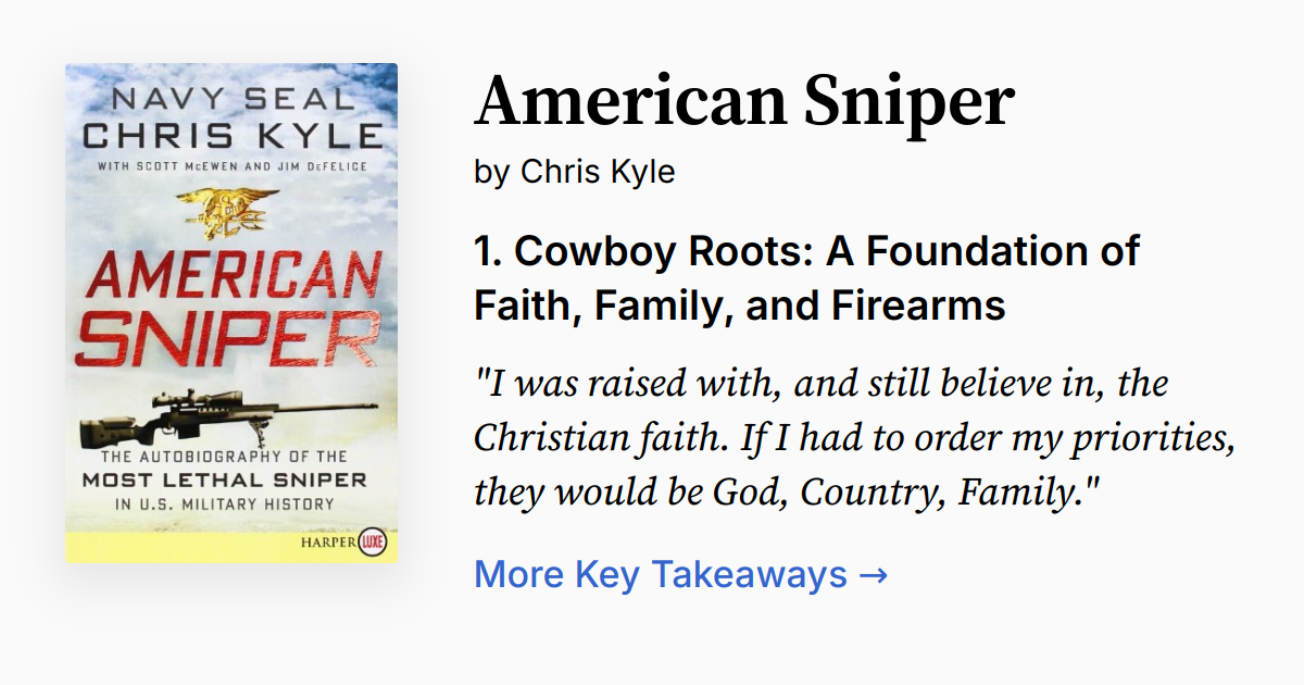 American Sniper | Summary, Quotes, FAQ, Audio