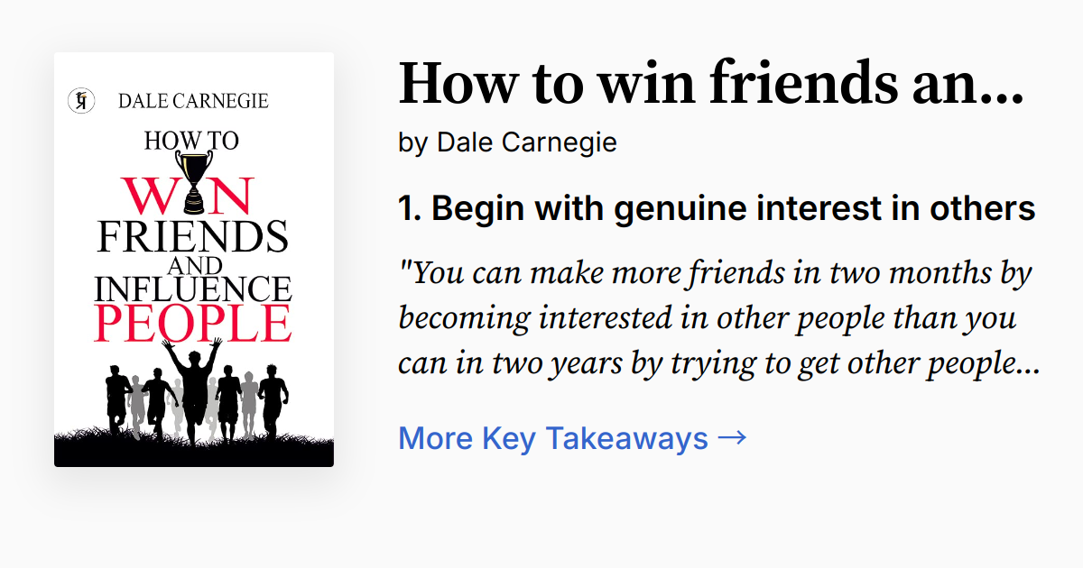 How to win friends and Influence People | ملخص, Audio, Quotes