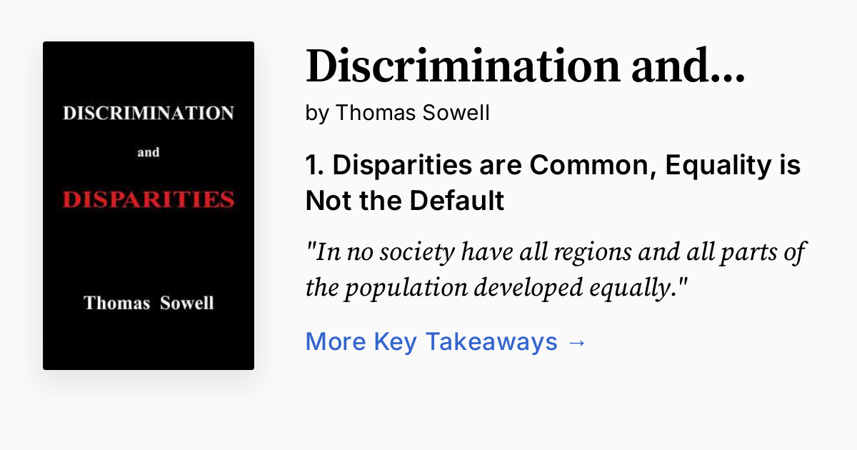 Discrimination and Disparities | Summary, Audio, Quotes