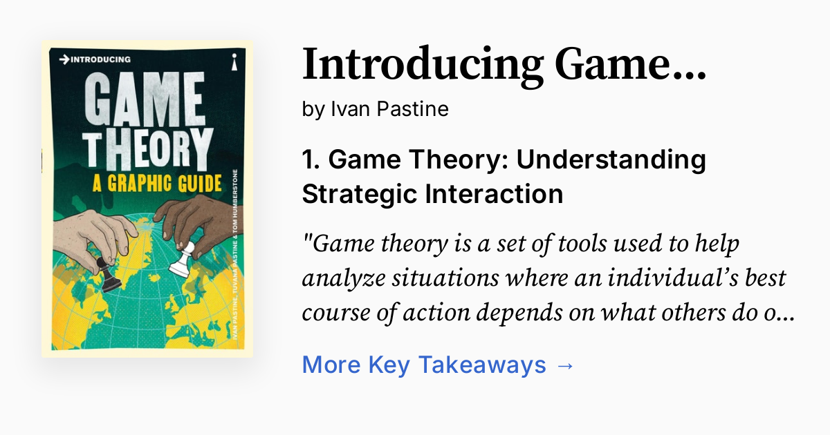 Introducing Game Theory | Summary, Audio, Quotes, FAQ