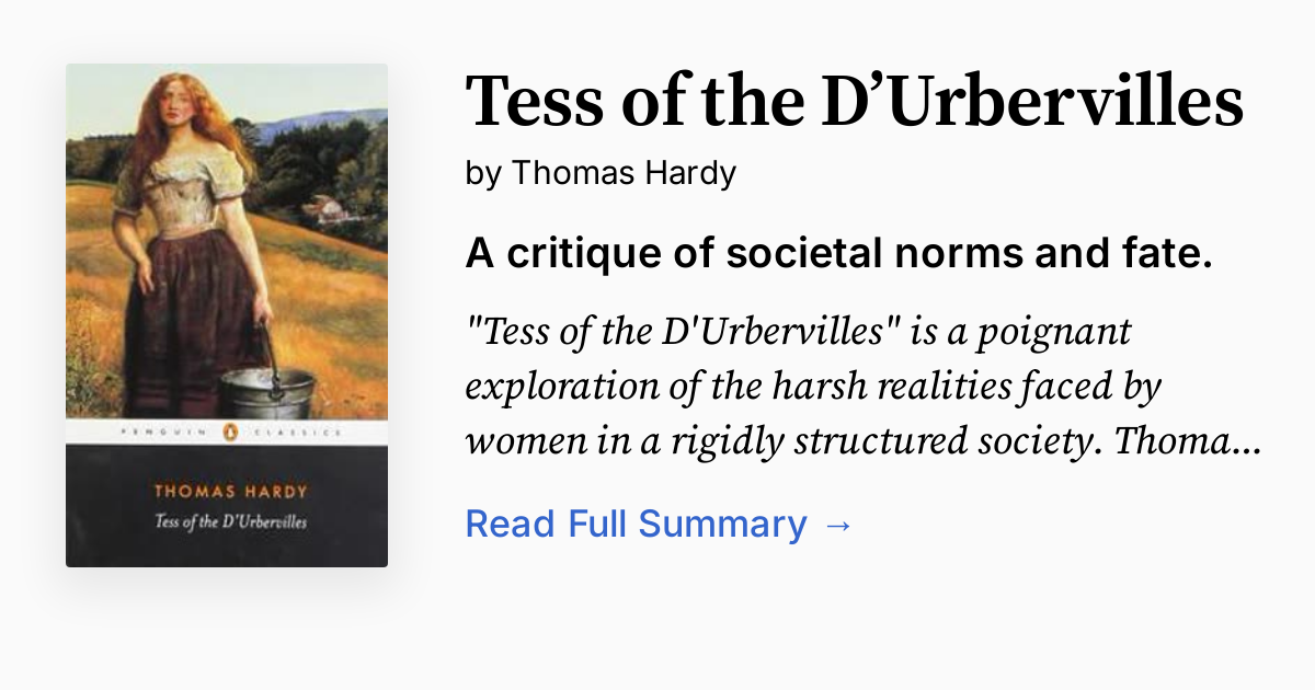 Tess of the D’Urbervilles | Summary, Audio, Analysis, FAQ
