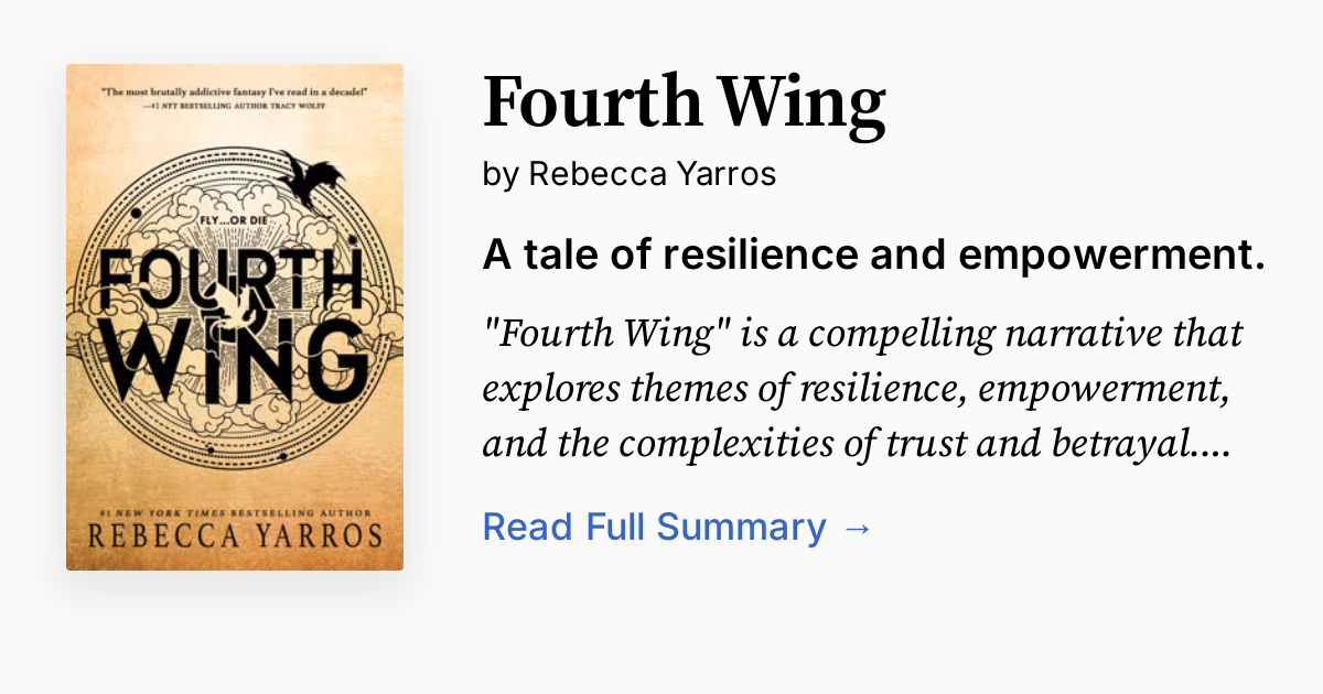 Fourth Wing by Rebecca Yarros | Summary, Analysis, FAQ