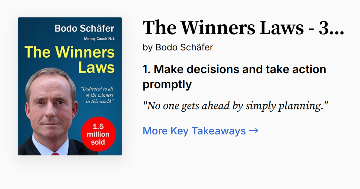 The Winners Laws - 30 Absolutely Unbreakable Habits of Success ...