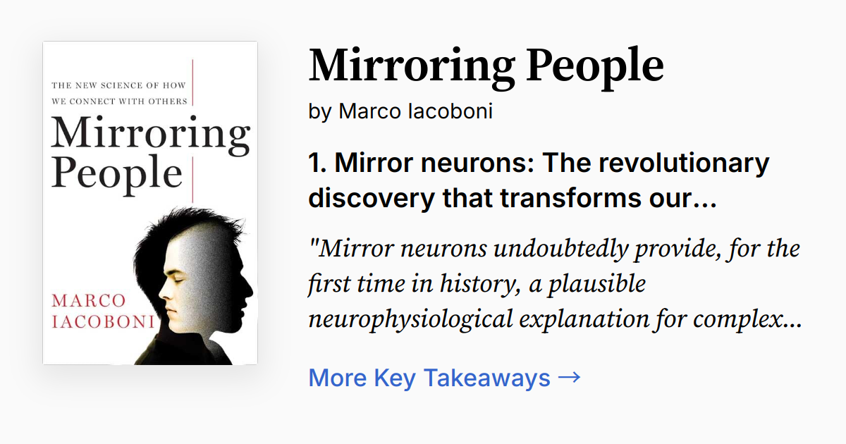 Mirroring People | Summary, Audio, Quotes, FAQ