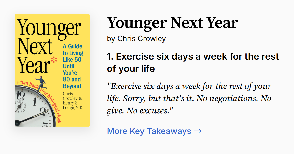 Younger Next Year | Summary, Quotes, FAQ, Audio