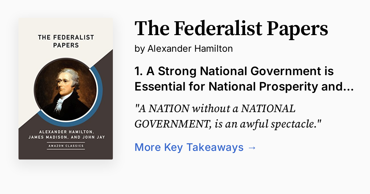 The Federalist Papers | Summary, Quotes, FAQ, Audio
